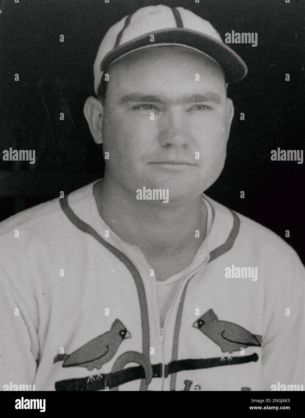 Johnny Mize, St. Louis Cardinal first baseman, photographed on March 24 ...