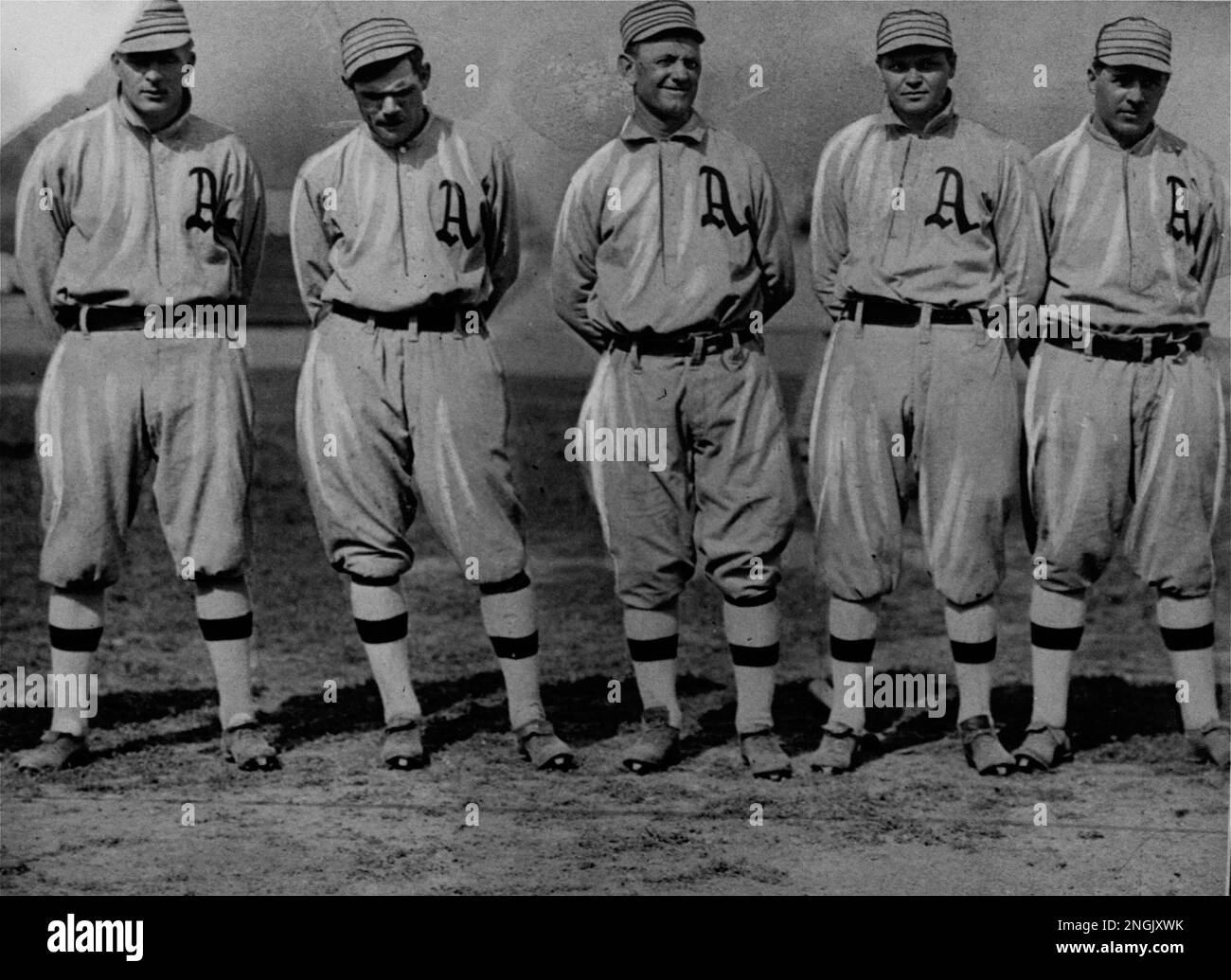 Here are some of the bulwarks of Connie Mack's team in 1913 when the ...