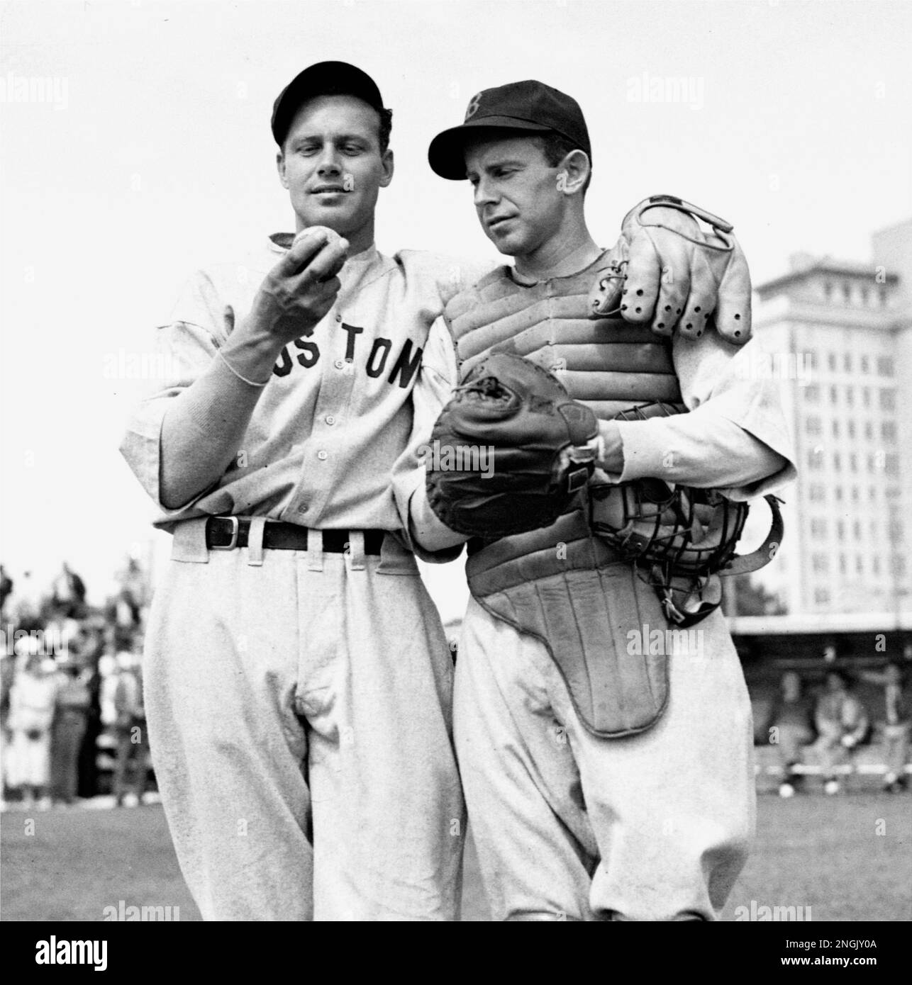 The Ferrell brothers battery act, with Wes, left, doing the pitching ...