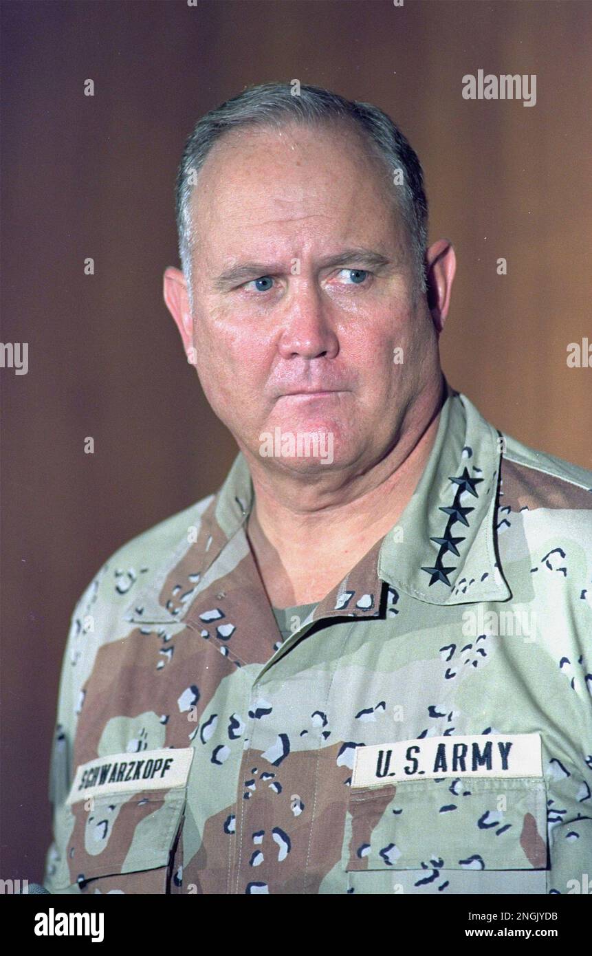 Gen. H. Norman Schwarzkopf, commander of the allied forces in Operation ...