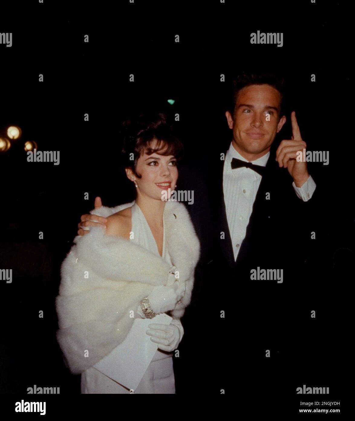 Actress Natalie Wood is shown arriving at the Academy Awards, April 9 ...
