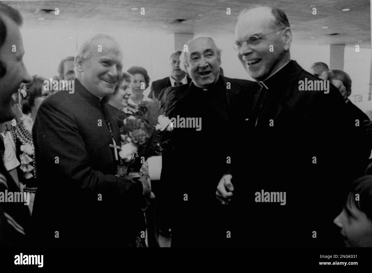 Cardinal Karol Wojtyla, left, of Poland, stands with Msgr. Arthur W ...