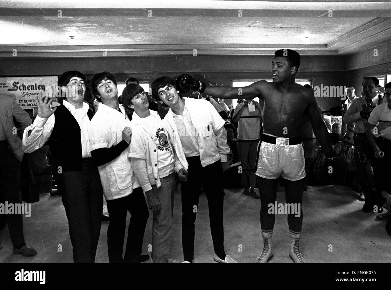 The Beatles, from left, Paul McCartney, John Lennon, Ringo Starr, and ...