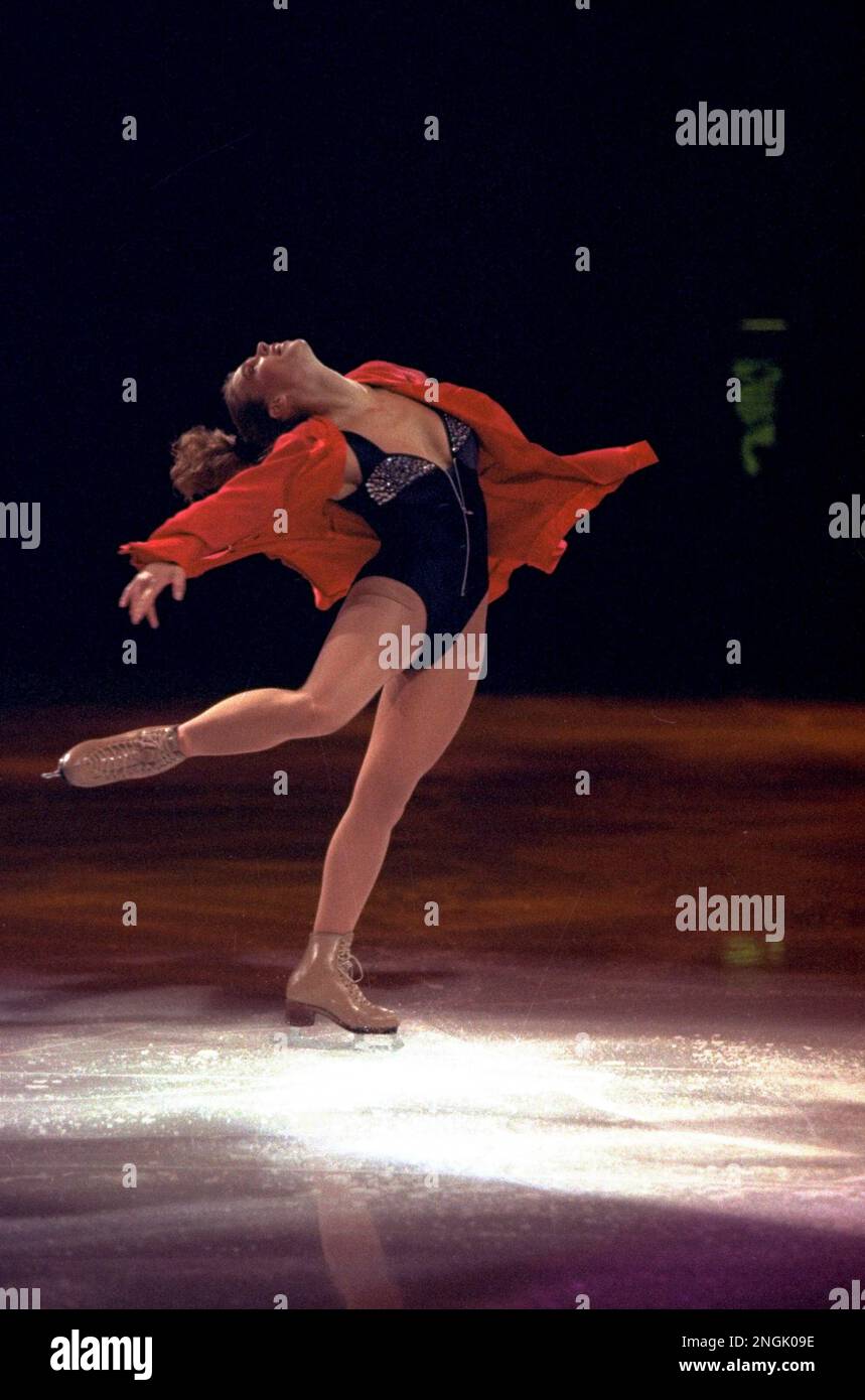German skating sensation Katarina Witt skates at Madison Square Garden ...