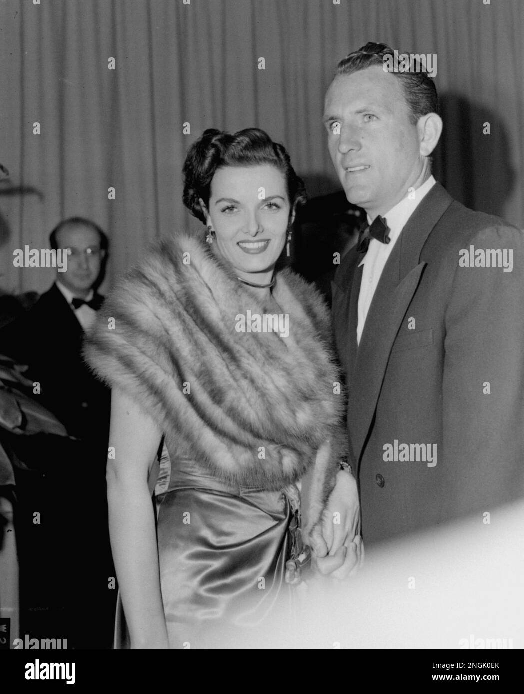 Actress Jane Russell arrives at the Academy Awards ceremony in ...