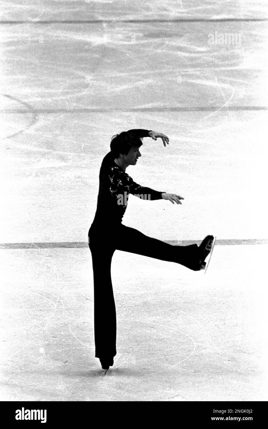 Robin Cousins of Great Britain during his free skating program ...