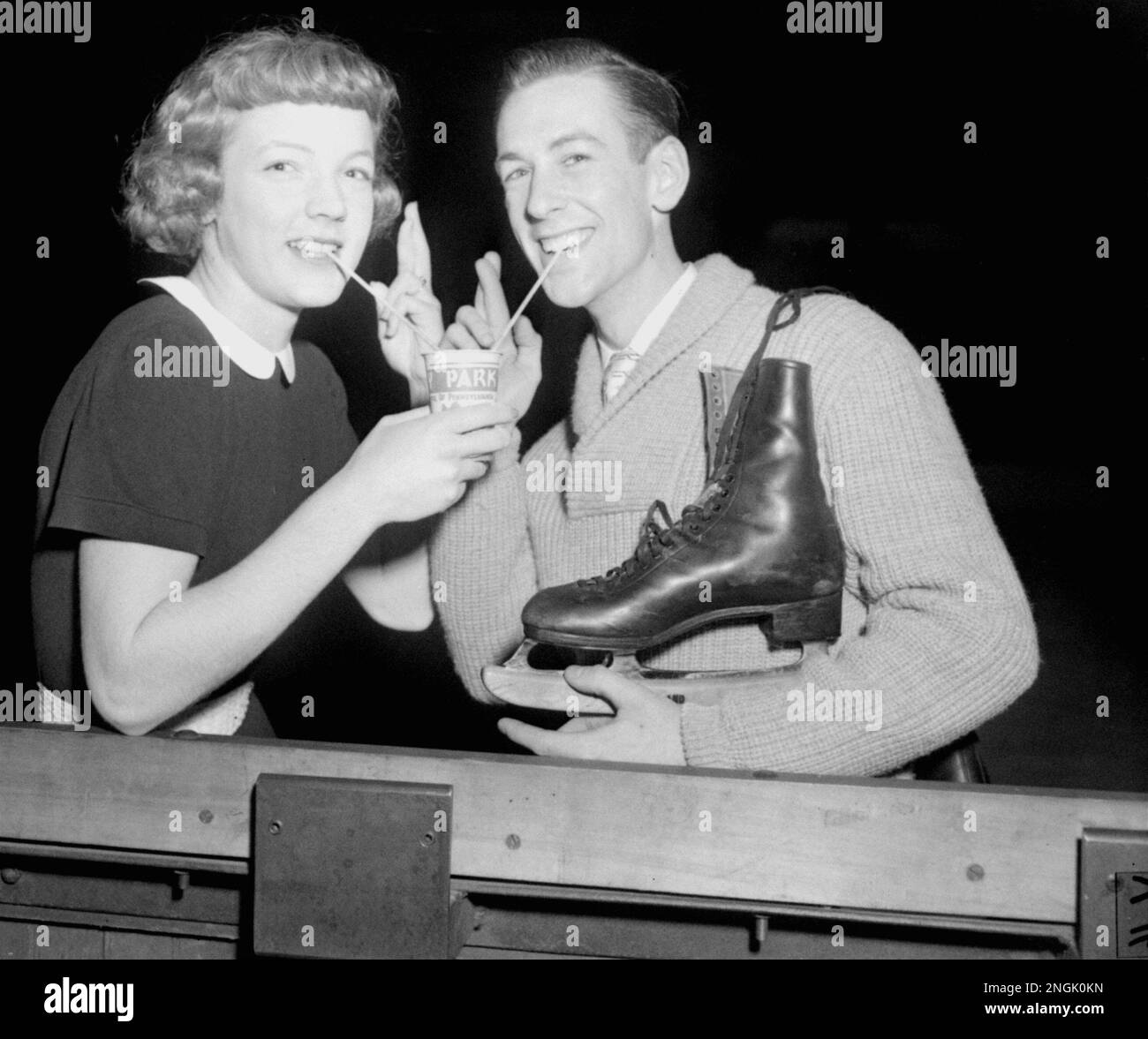 Tenley Albright, left, of Brookline, Massachusetts, and Hayes Alan ...