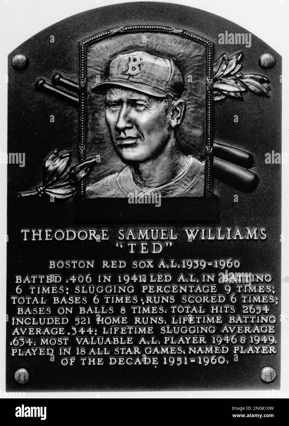 Ted Williams Baseball Player Hall Of Fame