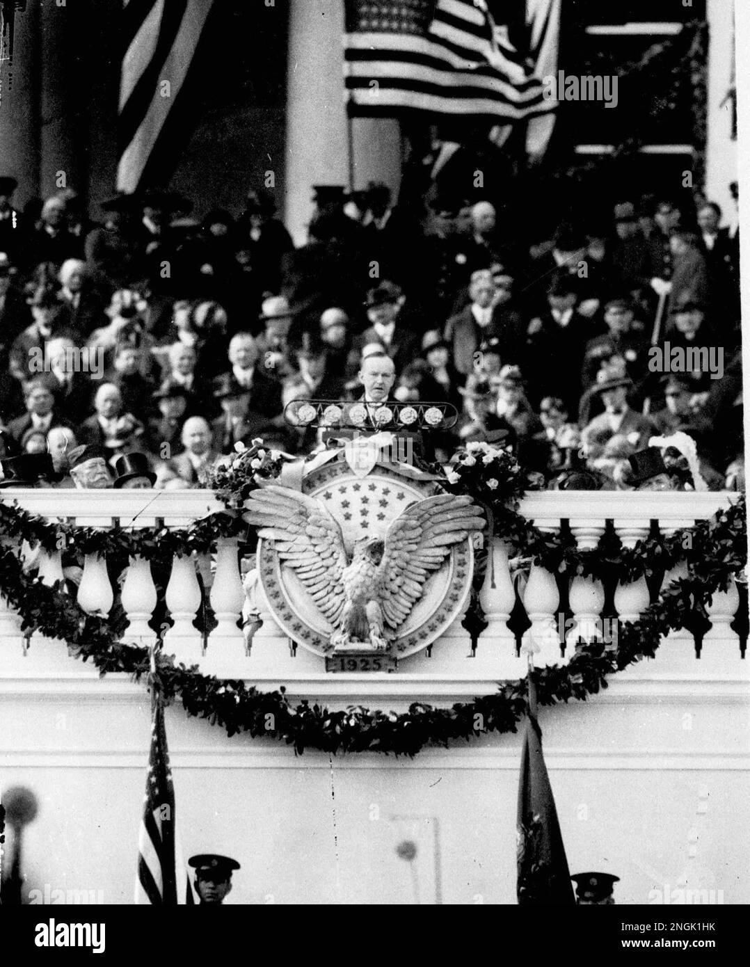 Calvin Coolidge at his inauguration March 4, 1925 as 30th President of ...