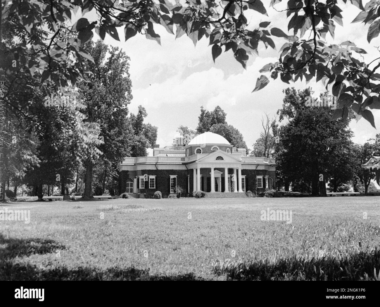 The Monticello, Va. home of Thomas Jefferson, third President of the ...