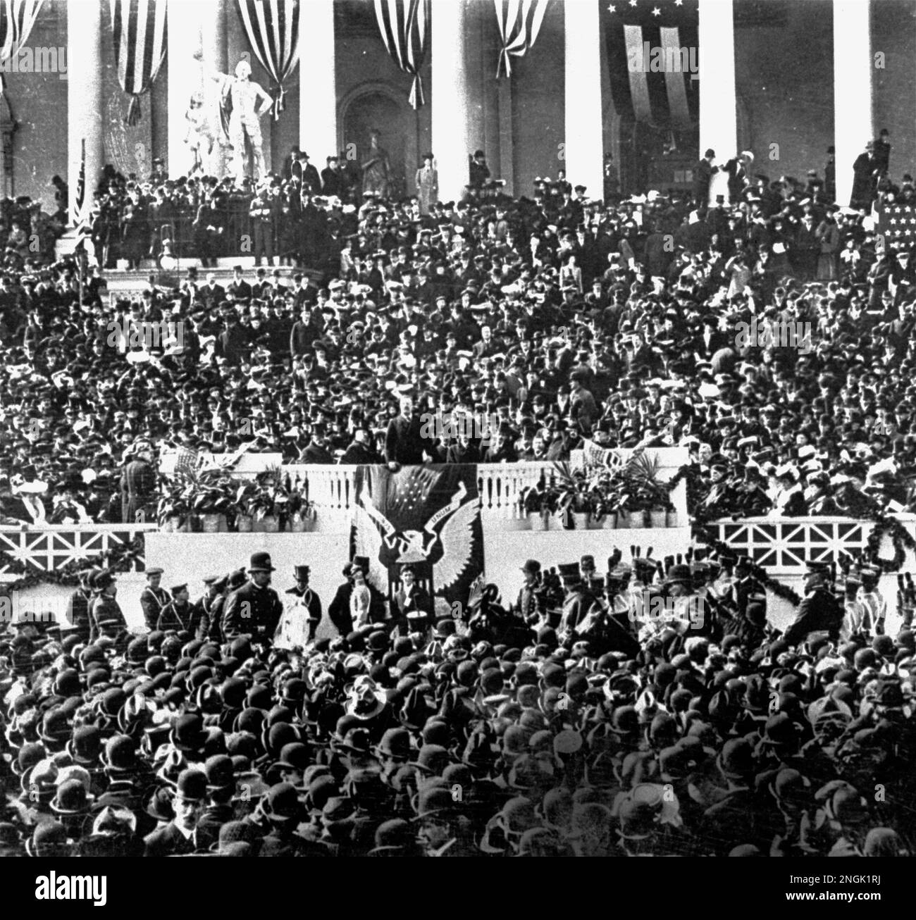 The inauguration of President Theodore Roosevelt, 1905. (AP Photo Stock Photo - Alamy