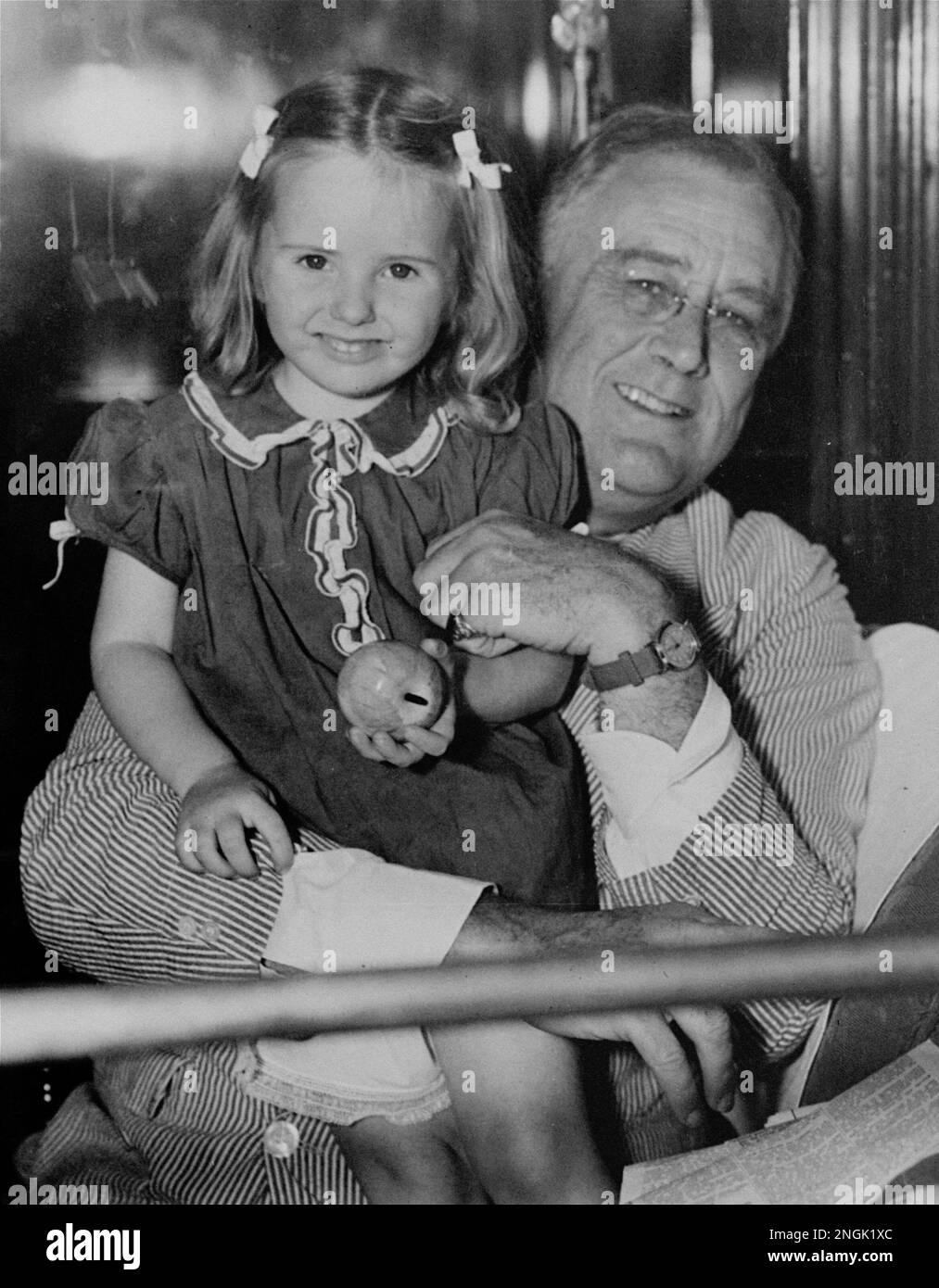This picture of President Roosevelt and his granddaughter, Ruth ...