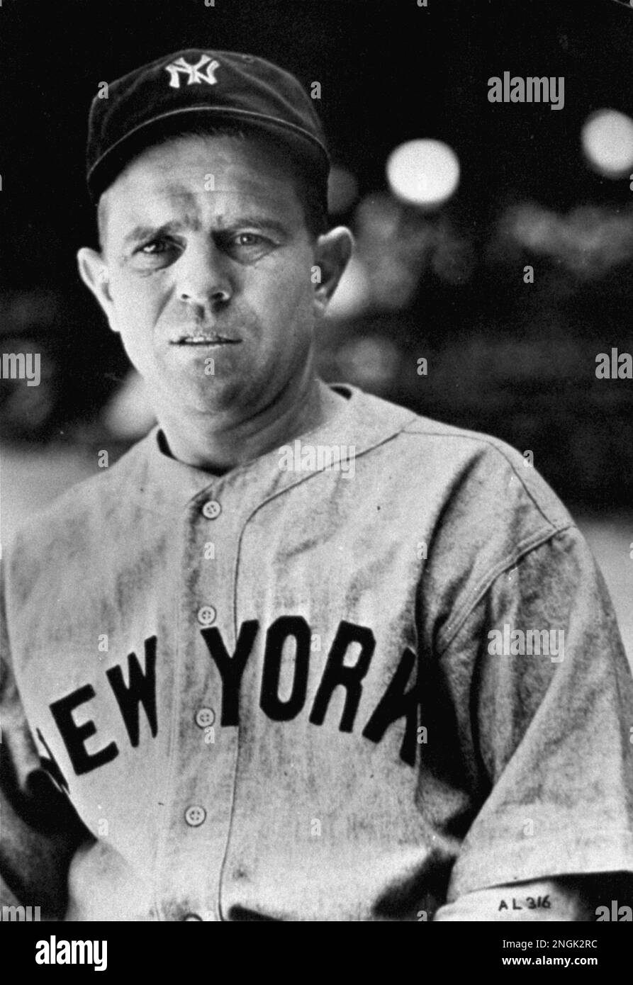 A 1932 portrait of Joe Sewell, hard-hitting shortstop and third baseman ...
