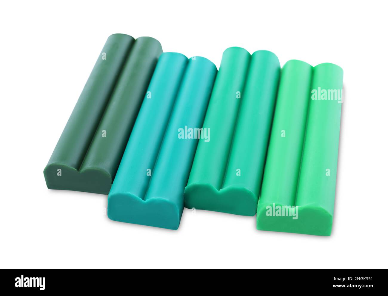 Many different colorful plasticine pieces on white background Stock ...