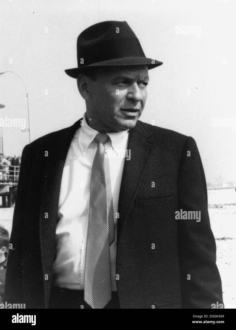Frank Sinatra, singer, actor and stage personality, is shown during the ...