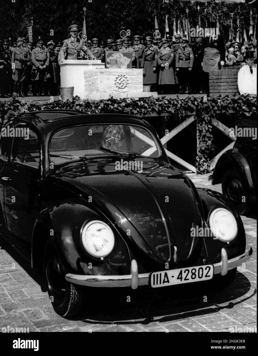 German Nazi leader Adolf Hitler speaks at the opening ceremony of the ...