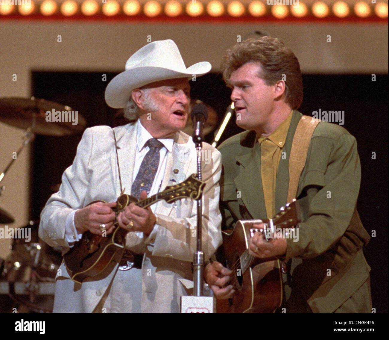 Bill Monroe, left, known as the Father of Bluegrass music, is shown ...