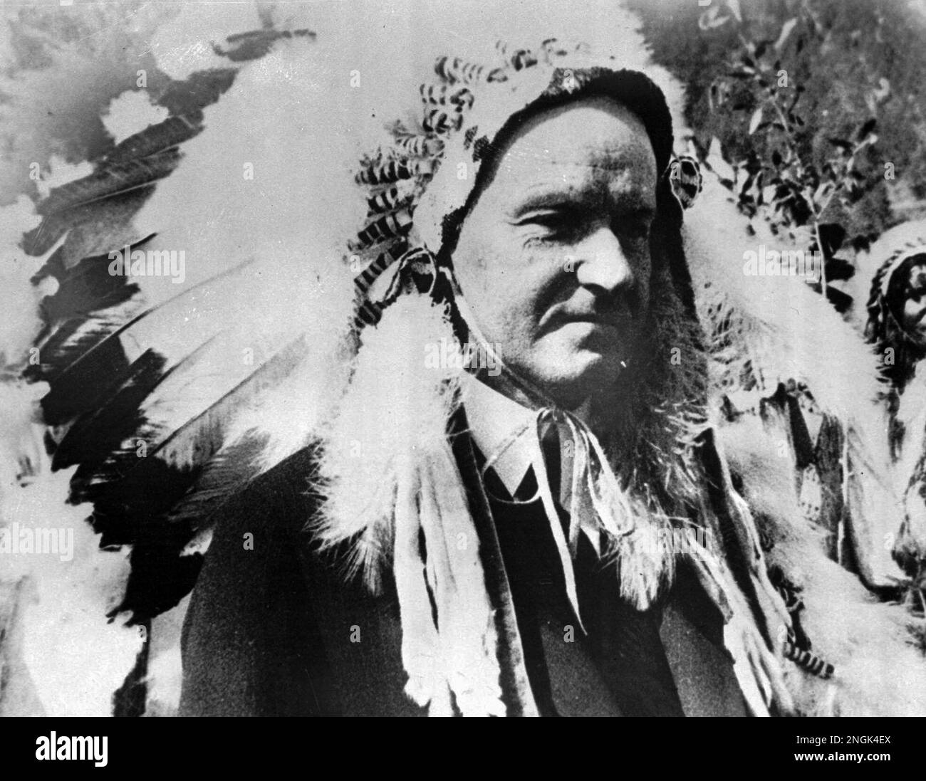 President Calvin Coolidge goes native as Chief Leading Eagle of the ...
