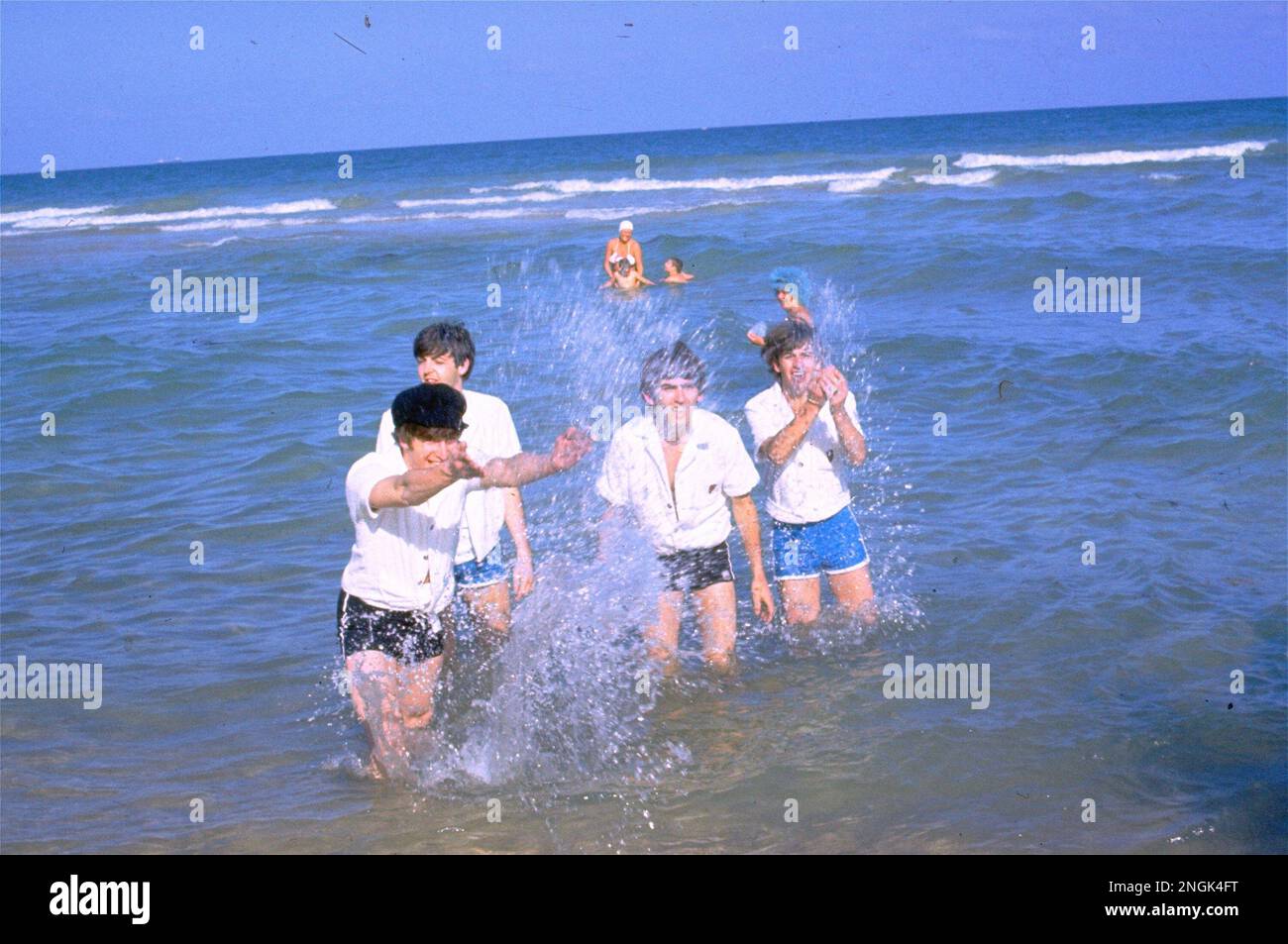 The Beatles, from left, John Lennon, Paul McCartney, George Harrison ...