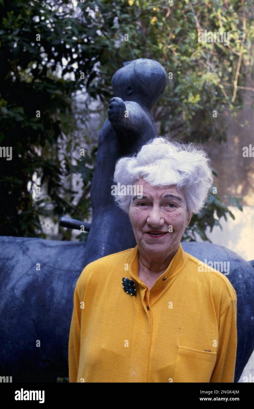 Art collector Peggy Guggenheim is shown May 30, 1979, at her 18th ...