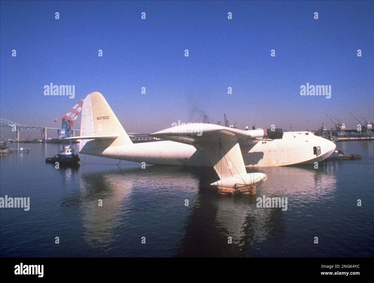 This is an October 29, 1980 photo of Howard Hughes' flying boat ...