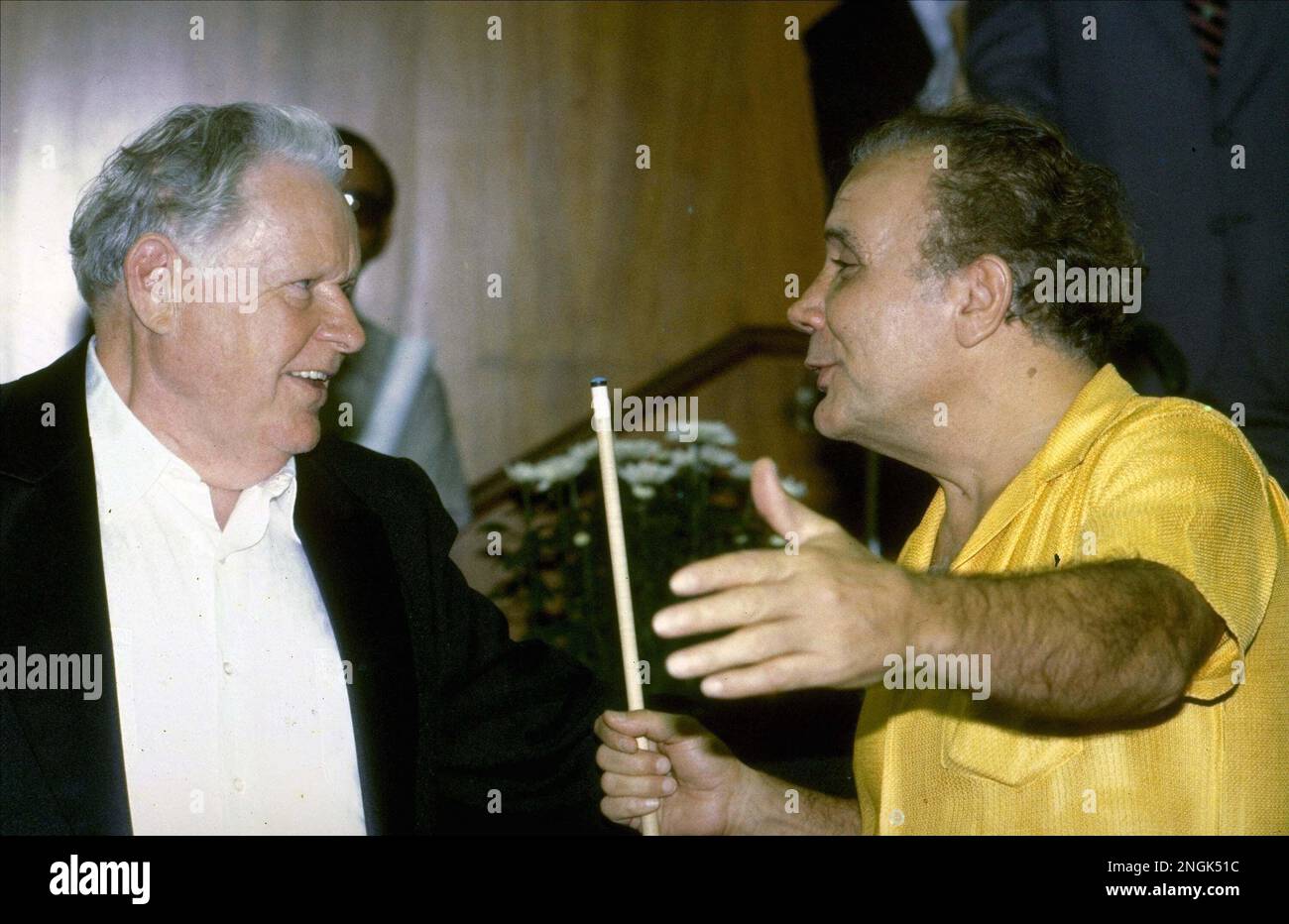 This is an August 7, 1981 photo of pool player Minnesota Fats (left ...