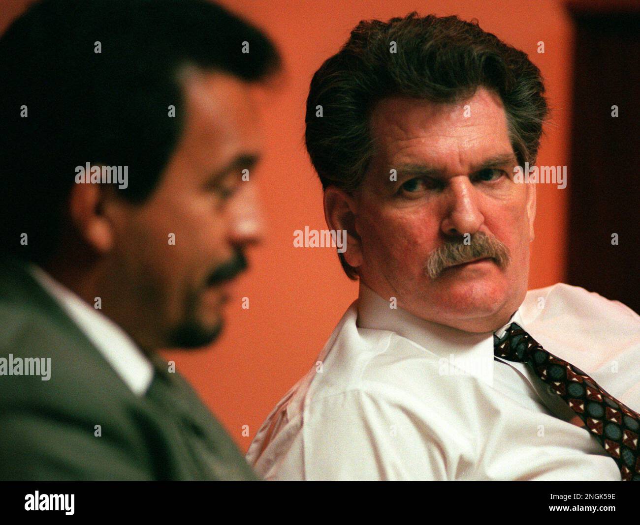Fred Fulford, right, former handyman of B-movie director Al Adamson ...