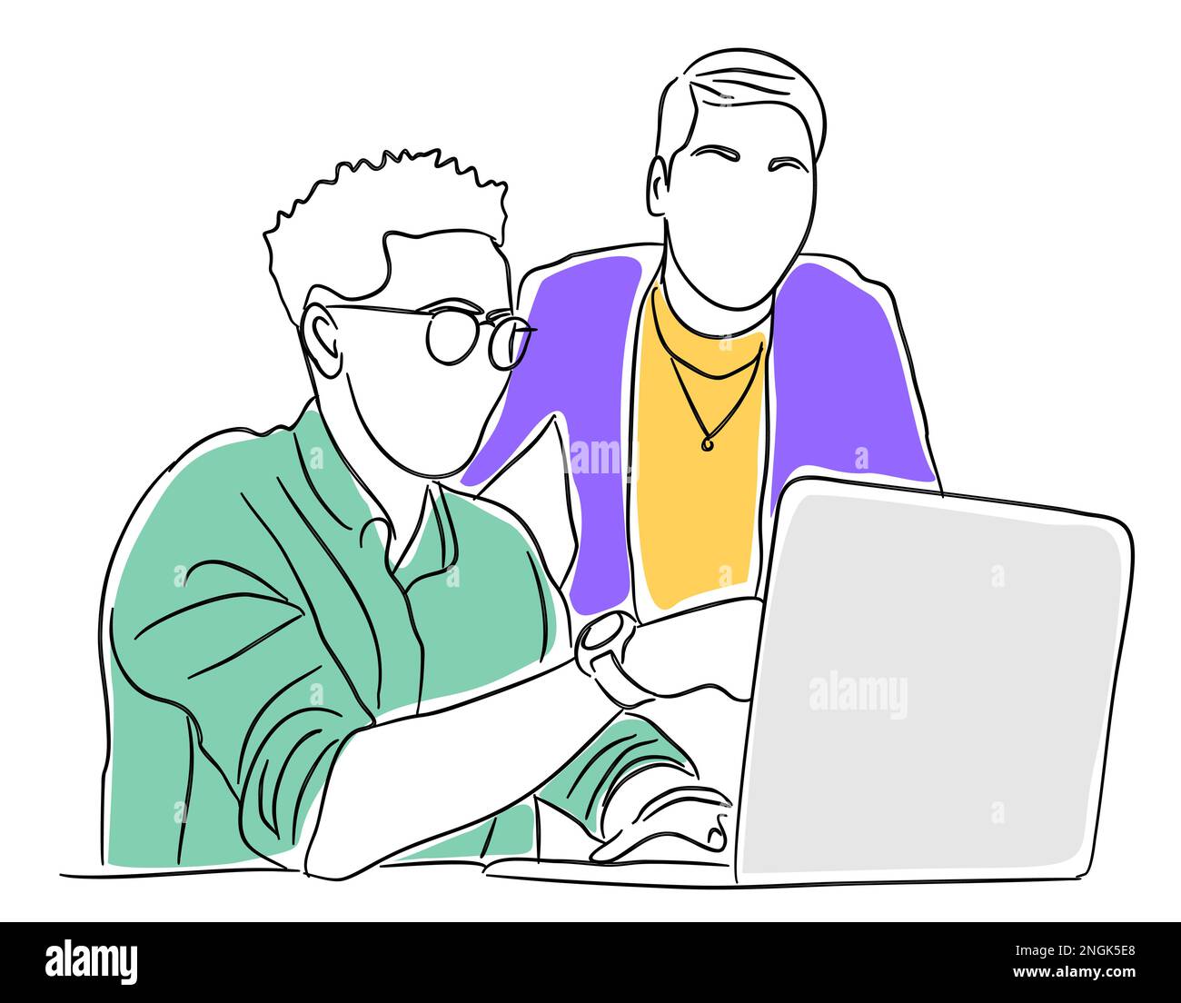 Business people simple vector isolated on white Stock Vector Image ...