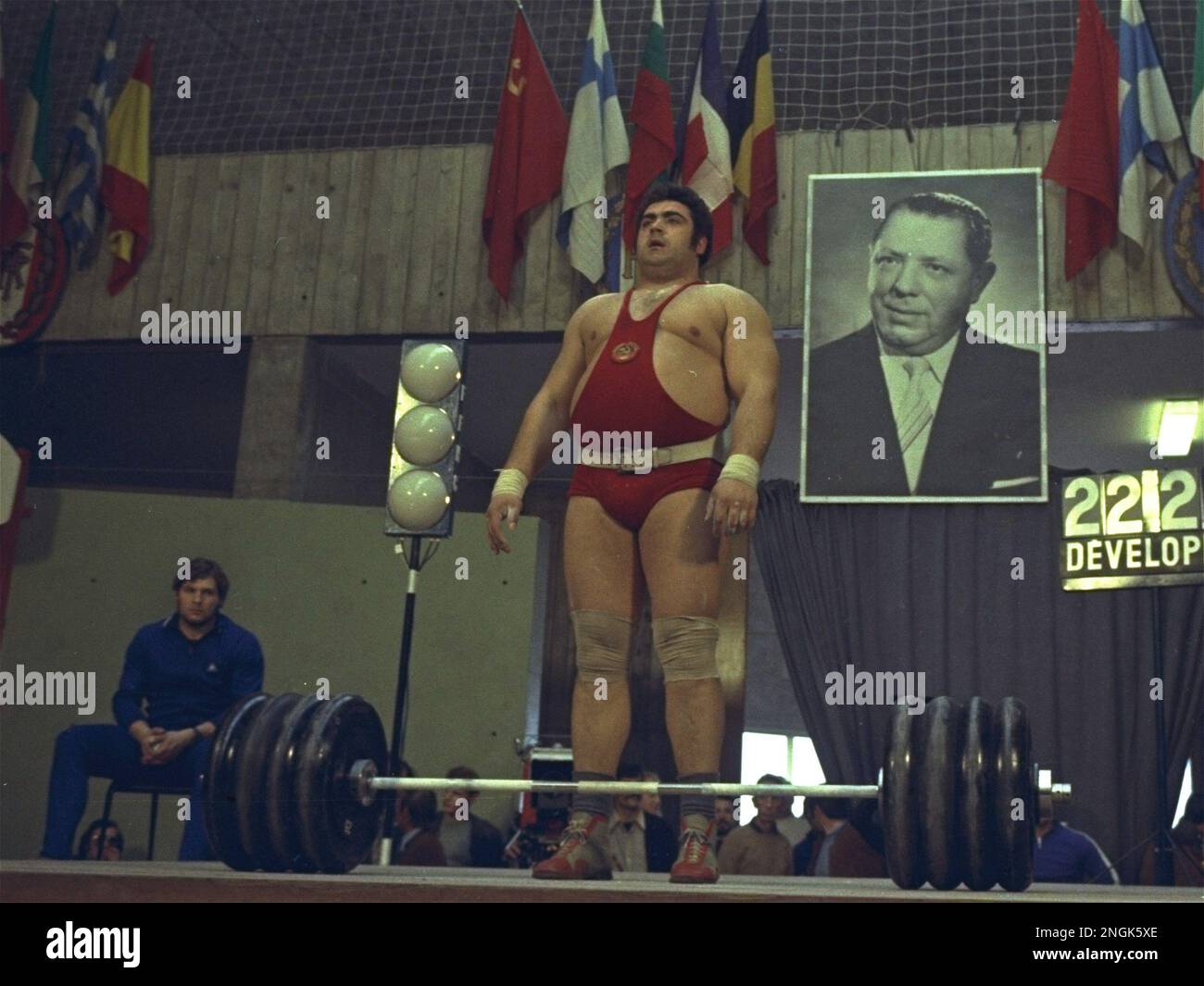 Soviet Weightlifter Vassily Alexeyev is shown in Paris where he set ...