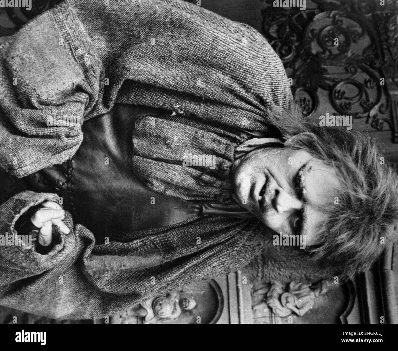 Actor Anthony Hopkins displays the capabilities of stage makeup as he ...