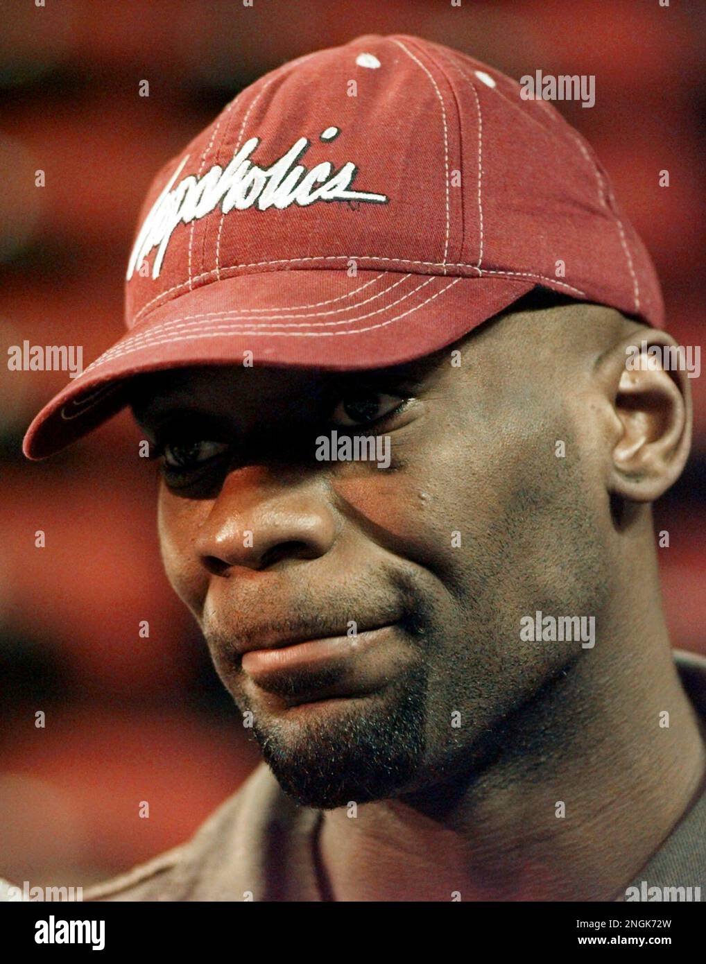 The Seattle SuperSonics' Shawn kemp ponders a question as he talks with ...