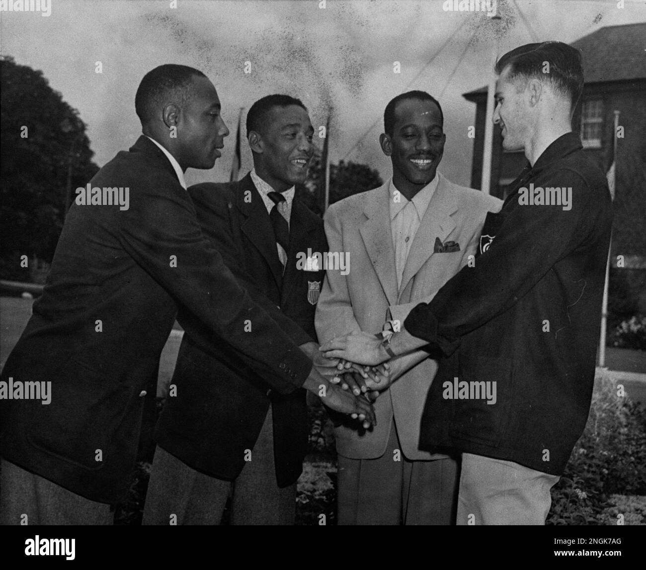 Members of the U.S. Olympic 4 x 100-meter relay team were disqualified ...