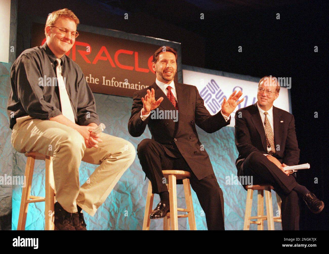 Larry Ellison, founder and chief executive officer of Oracle, answers ...