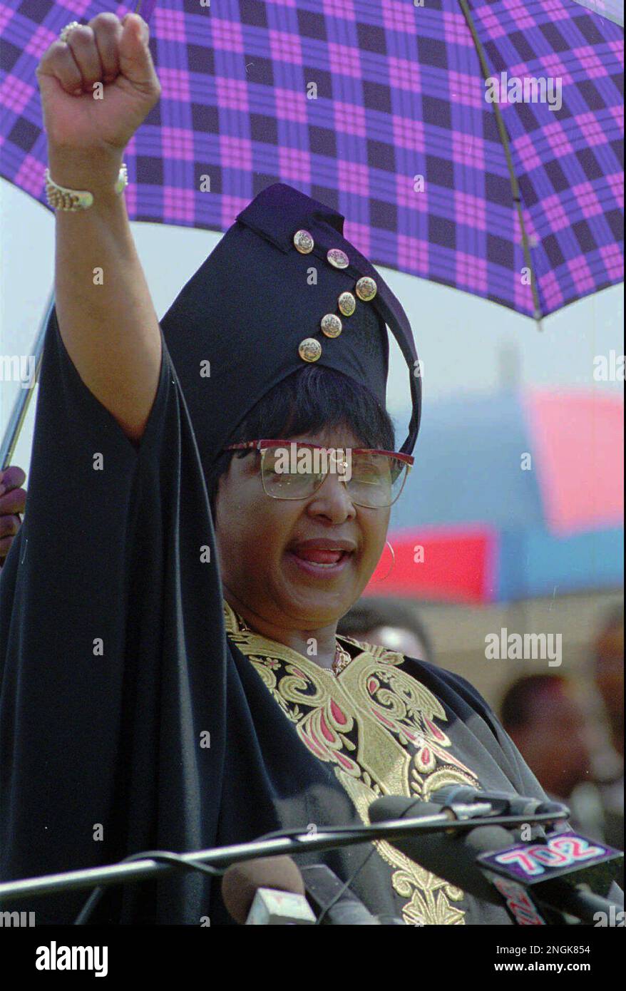 Winnie Madikizela-Mandela, estranged wife of South African President ...