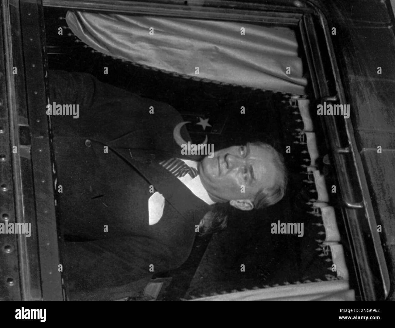 Mustafa Kemal Ataturk, the founder of modern Turkey, pauses in the ...