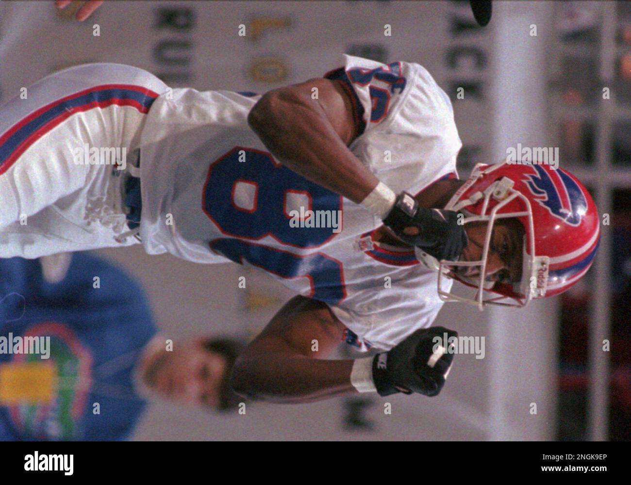 Buffalo Bills wide receiver Bill Brooks celebrates after catching a 23 ...