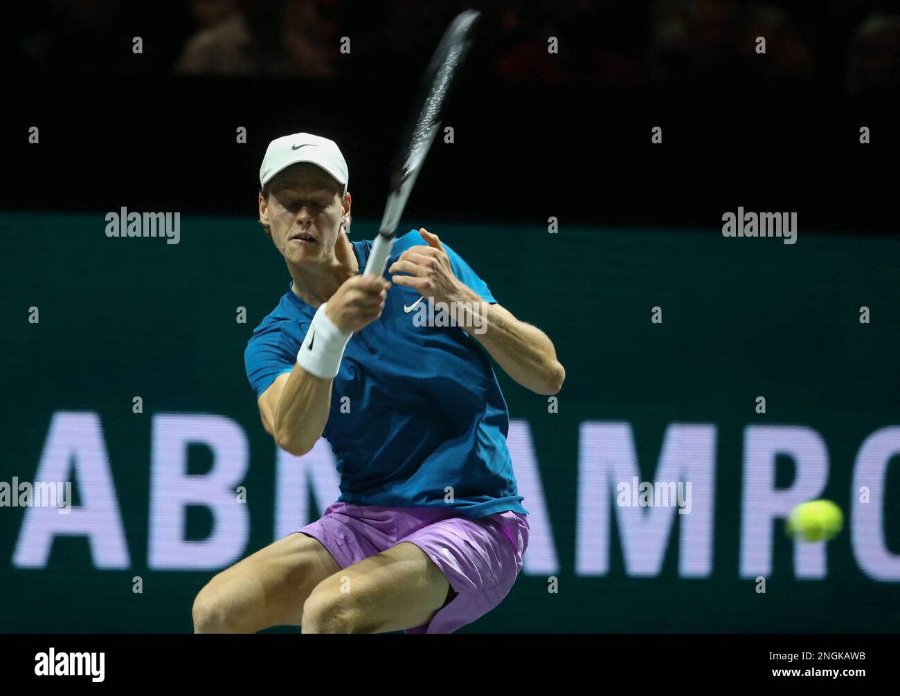 Rotterdam, Netherlands. 18th Feb, 2023. Jannik Sinner of Italy the ABN ...