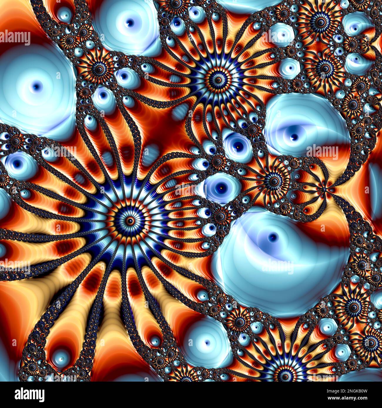 Fractal complex - Mandelbrot set detail, digital artwork for creative ...