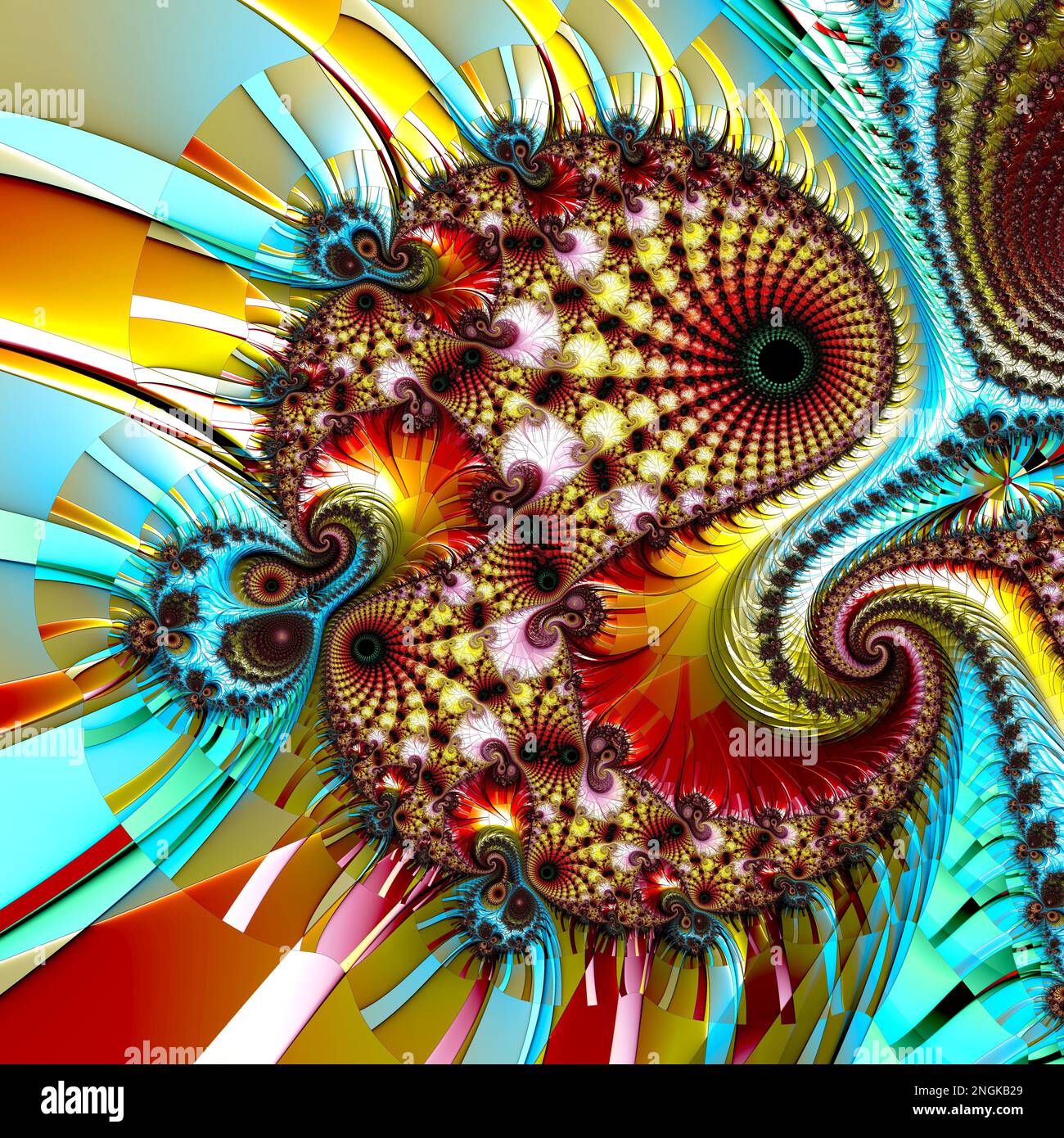Fractal complex - Mandelbrot set detail, digital artwork for creative ...