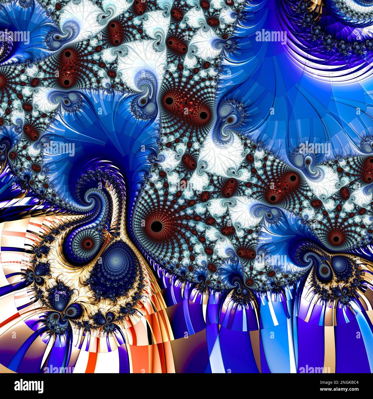 Fractal complex - Mandelbrot set detail, digital artwork for creative ...