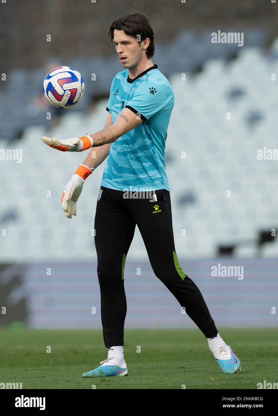 Sydney, Australia. 18th Feb, 2023. Nicholas Suman (Gk) of the Bulls ...