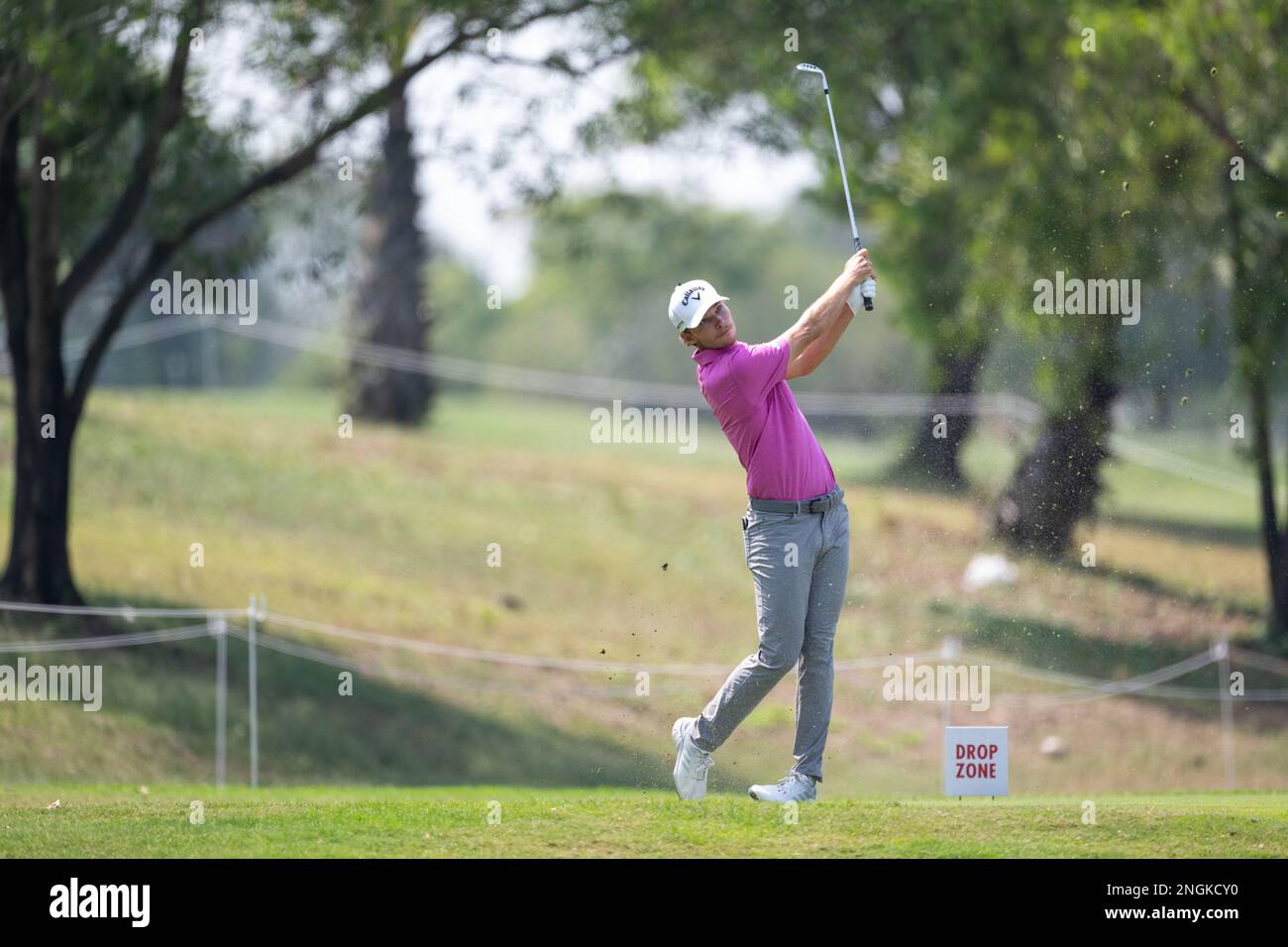 Chonburi, THAILAND. 18th February, 2023. Nicolai Hojgaard of DENMARK ...