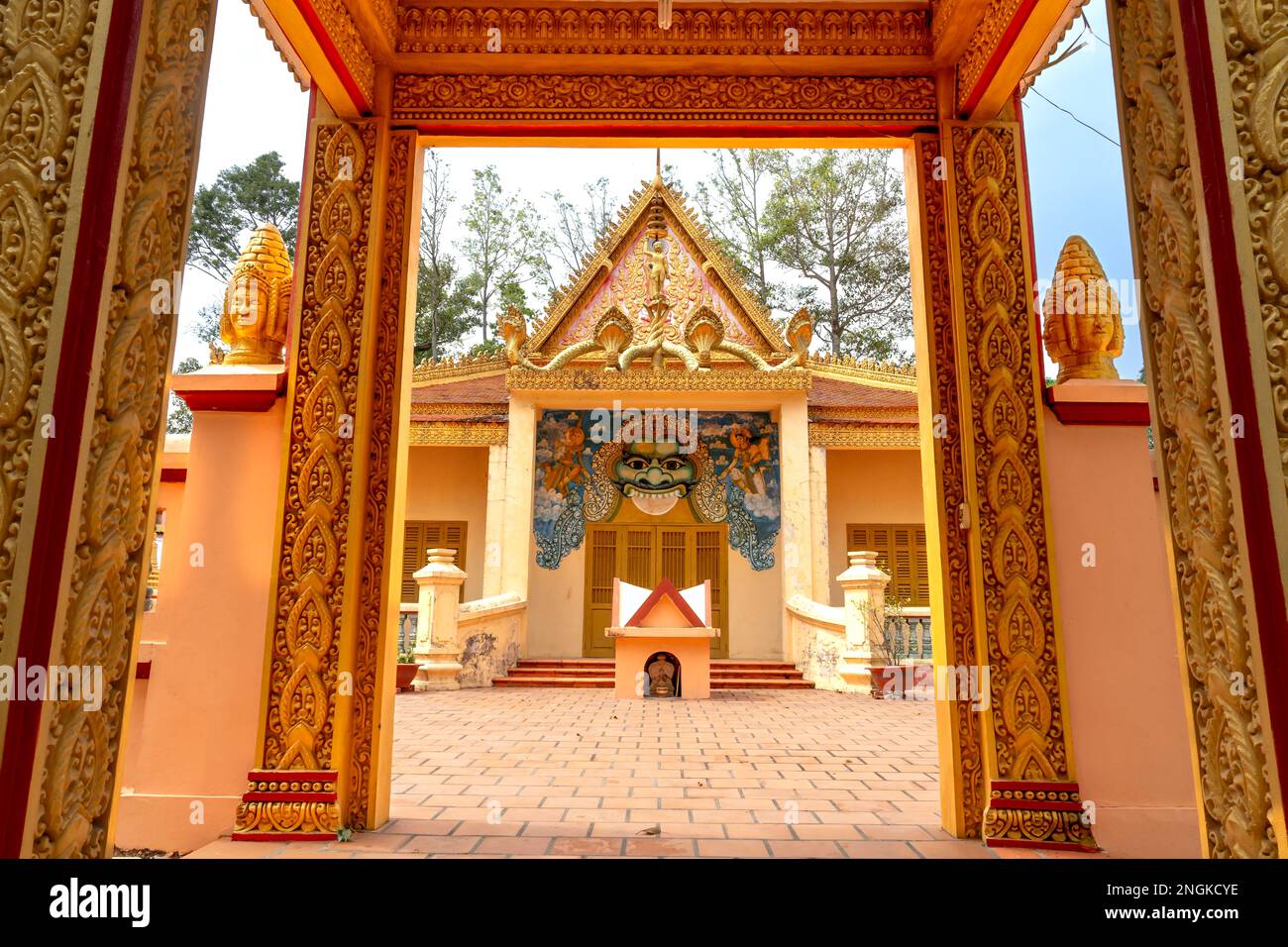 Admire the unique architecture of an ancient Khmer temple in Rach Gia ...