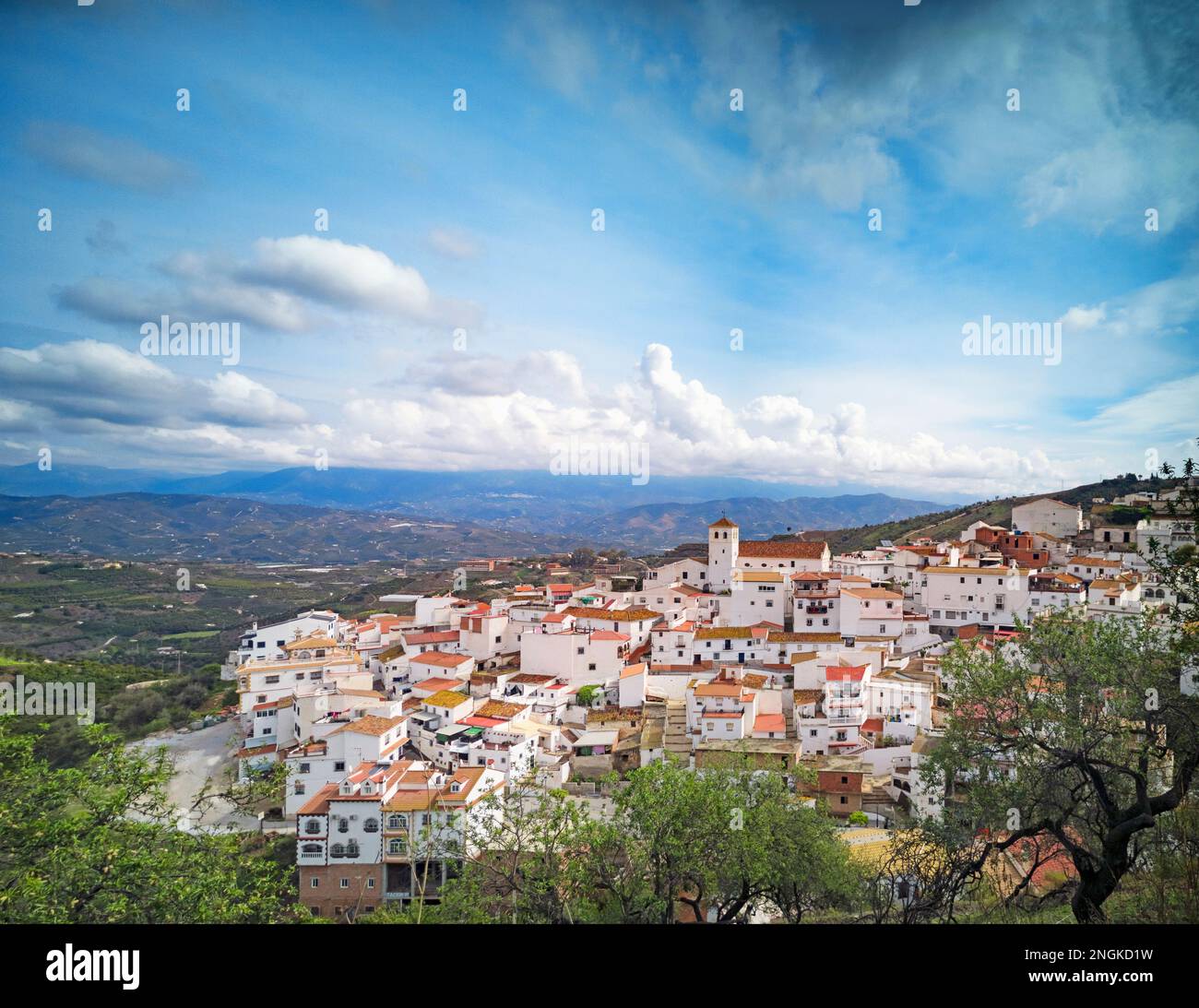 A panoramic view of Iznate, known as "the paradise of the Muscat grape ...
