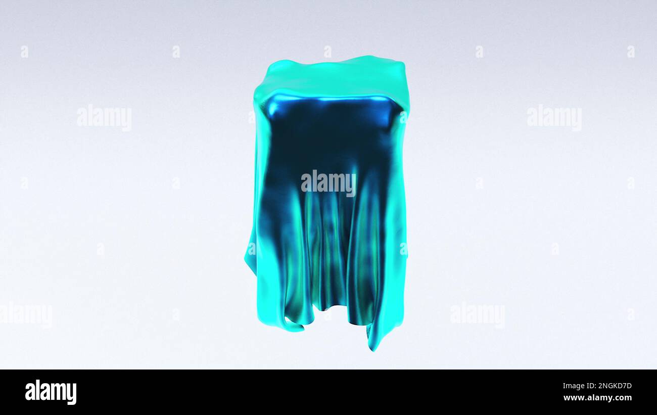 Falling cloth. Computer generated 3d render Stock Photo - Alamy