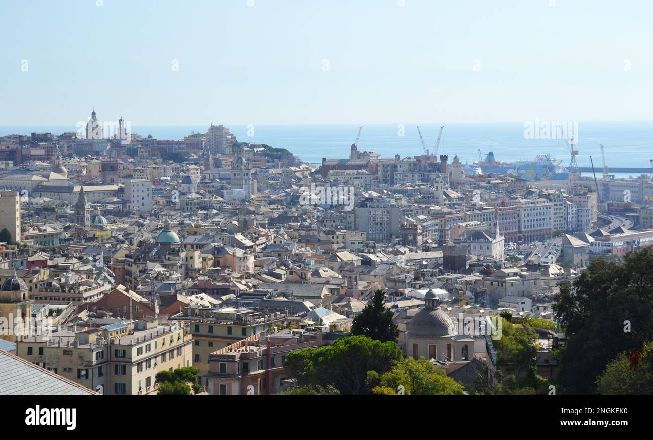 Aerial view genoa hi-res stock photography and images - Alamy