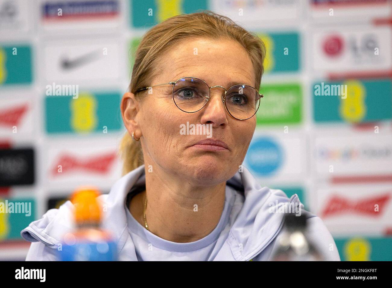England Manager Sarina Wiegman During A Press Conference At St George