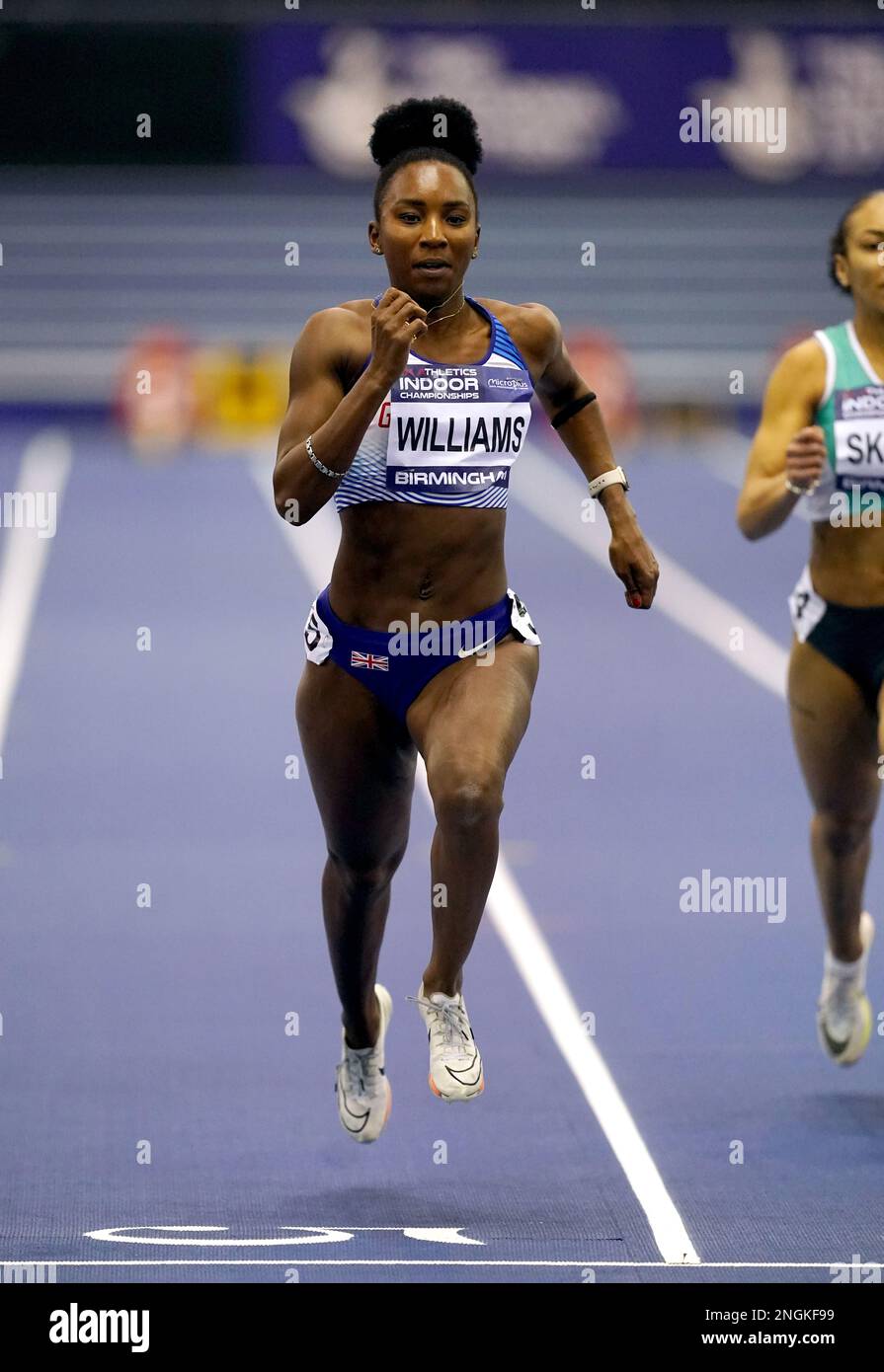 Bianca Williams in action during the women's 60m heats on day one of ...