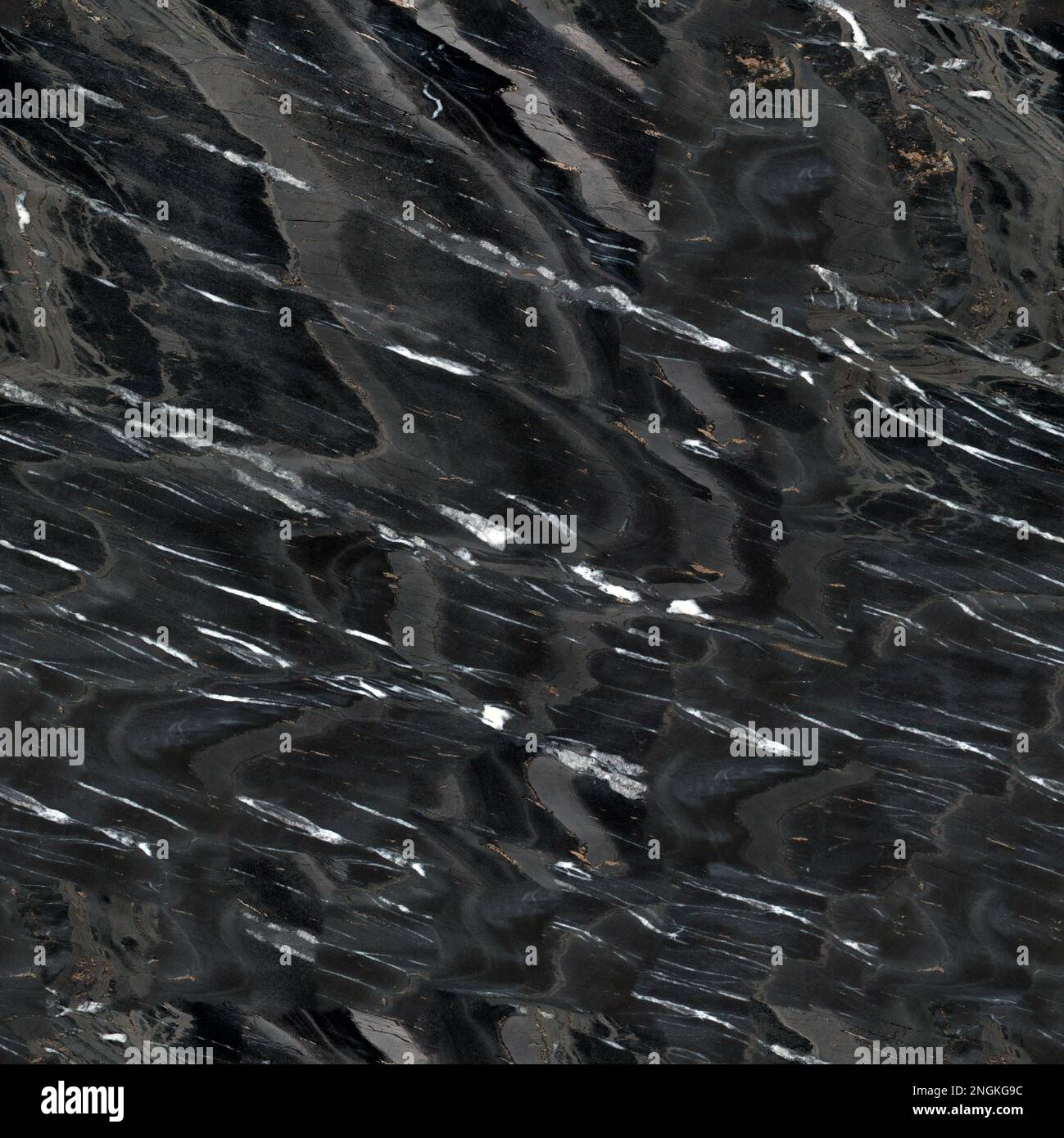 Black Square Marble Texture Ledbury Black & White Marble Effect