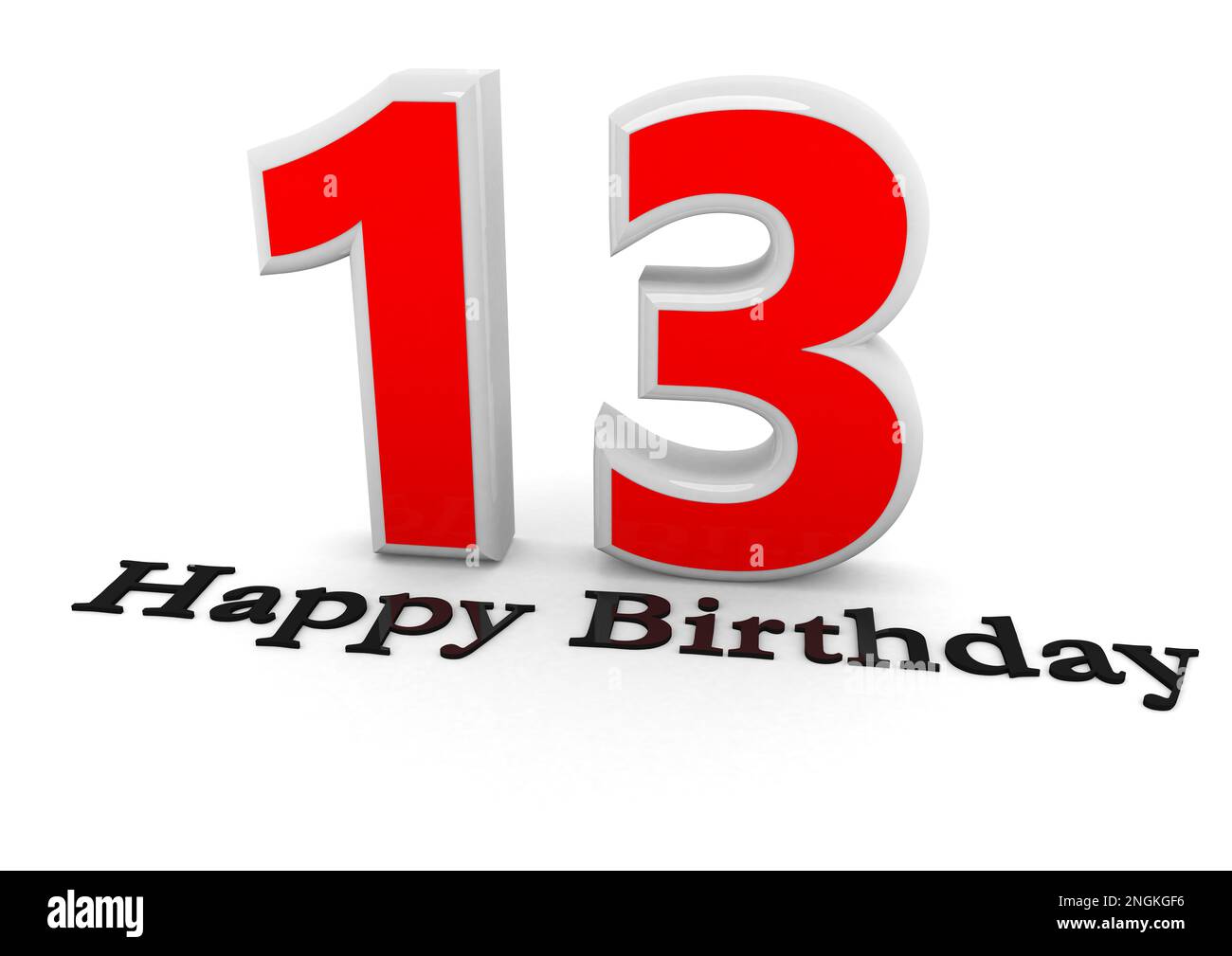 13 birthday present Cut Out Stock Images & Pictures - Alamy
